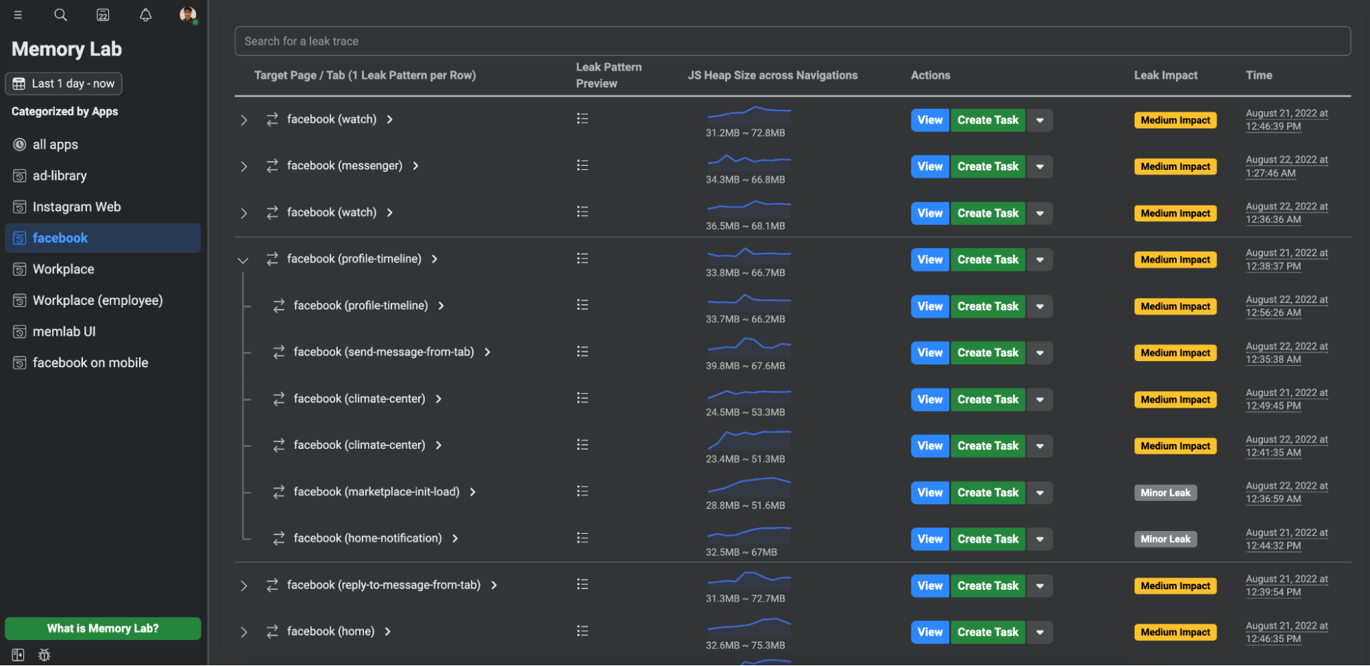 MemLab: An open source framework for finding JavaScript memory leaks